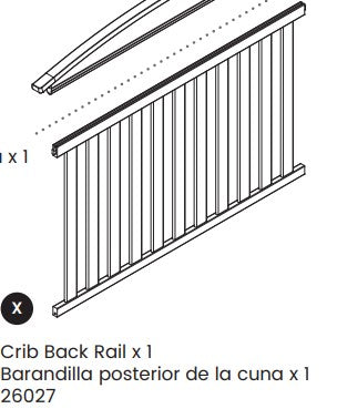 Back Rail | Delta Children Parts