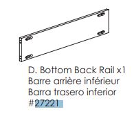 Bottom Back Rail | Delta Children Parts