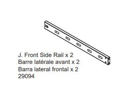 Front Side Rail | Delta Children Parts