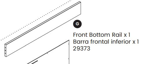 Front Bottom Rail | Delta Children Parts