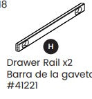 Drawer Rail | Delta Children Parts