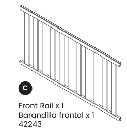 FRONT RAIL | Delta Children Parts