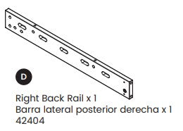 Right Back Rail | Delta Children Parts