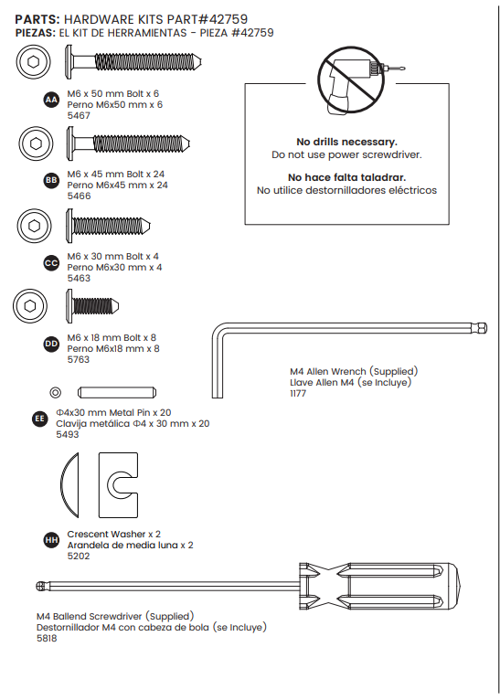 Hardware Kit | Delta Children Parts