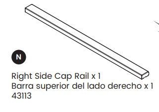 Right Side Cap Rail | Delta Children Parts