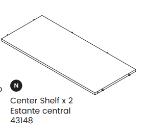 Center Shelf | Delta Children Parts