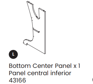 Bottom Center Divider Panel | Delta Children Parts