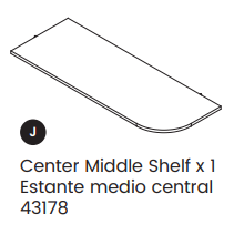 Center Middle Shelf | Delta Children Parts