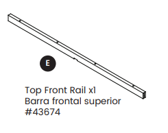 Top Front Rail | Delta Children Parts