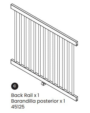 Back Rail | Delta Children Parts