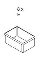 Plastic Bin Small | Delta Children Parts