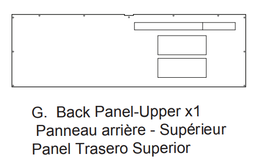 Upper Back Panel | Delta Children Parts