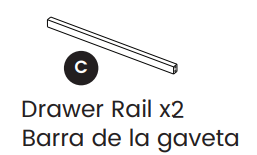 Drawer Rail | Delta Children Parts