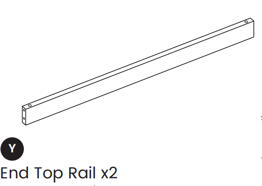 End Top Rail | Delta Children Parts