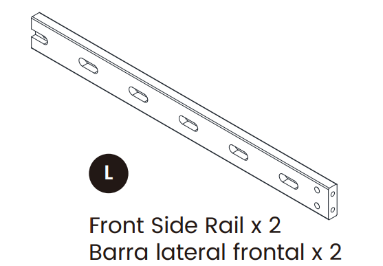 Front Side Rail | Delta Children Parts