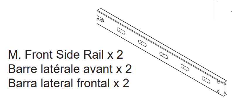 Front Side Rail | Delta Children Parts