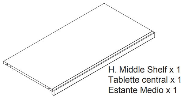 Middle Shelf | Delta Children Parts