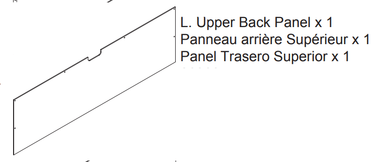 Upper Back Panel | Delta Children Parts